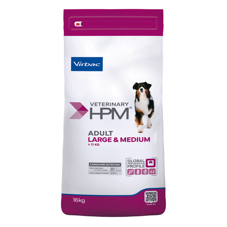 VIRBAC DOG ADULT LARGE&MED 16KG REVAMPING – HVA Nutrición Animal S.A
