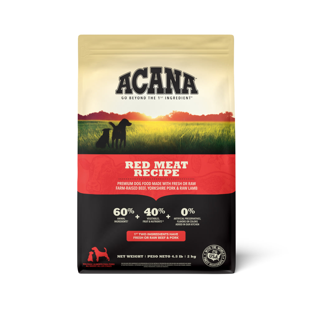 ACANA DOG RED MEAT RECIPE 4.5LB – HVA Nutrición Animal S.A